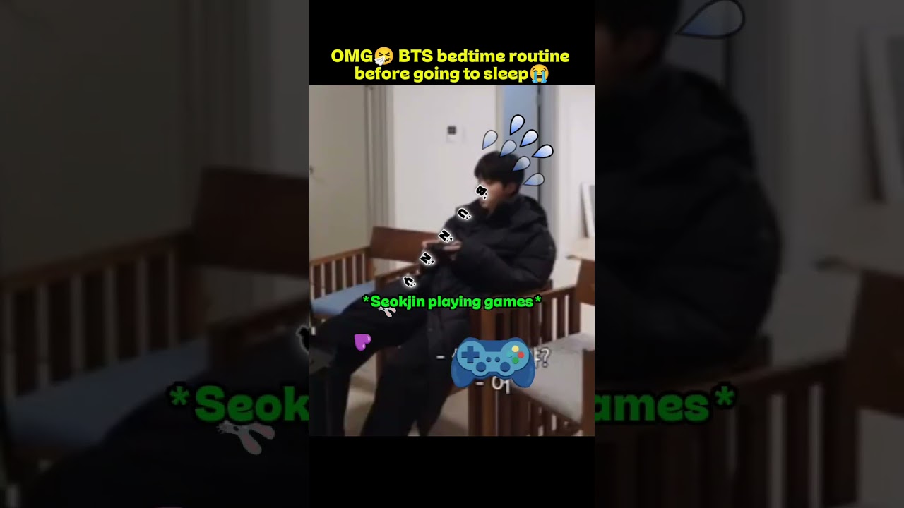 OMG🤧 BTS bedtime routine before going to sleep😭