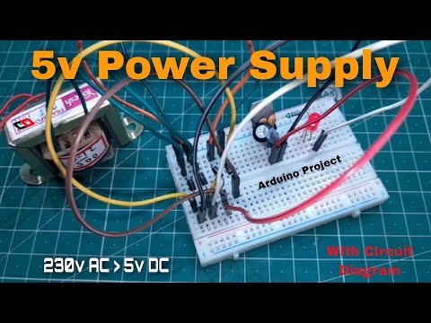 How To Make 5v Power Supply For Arduino Project Using 7805 IC @CREATIVEDIY5