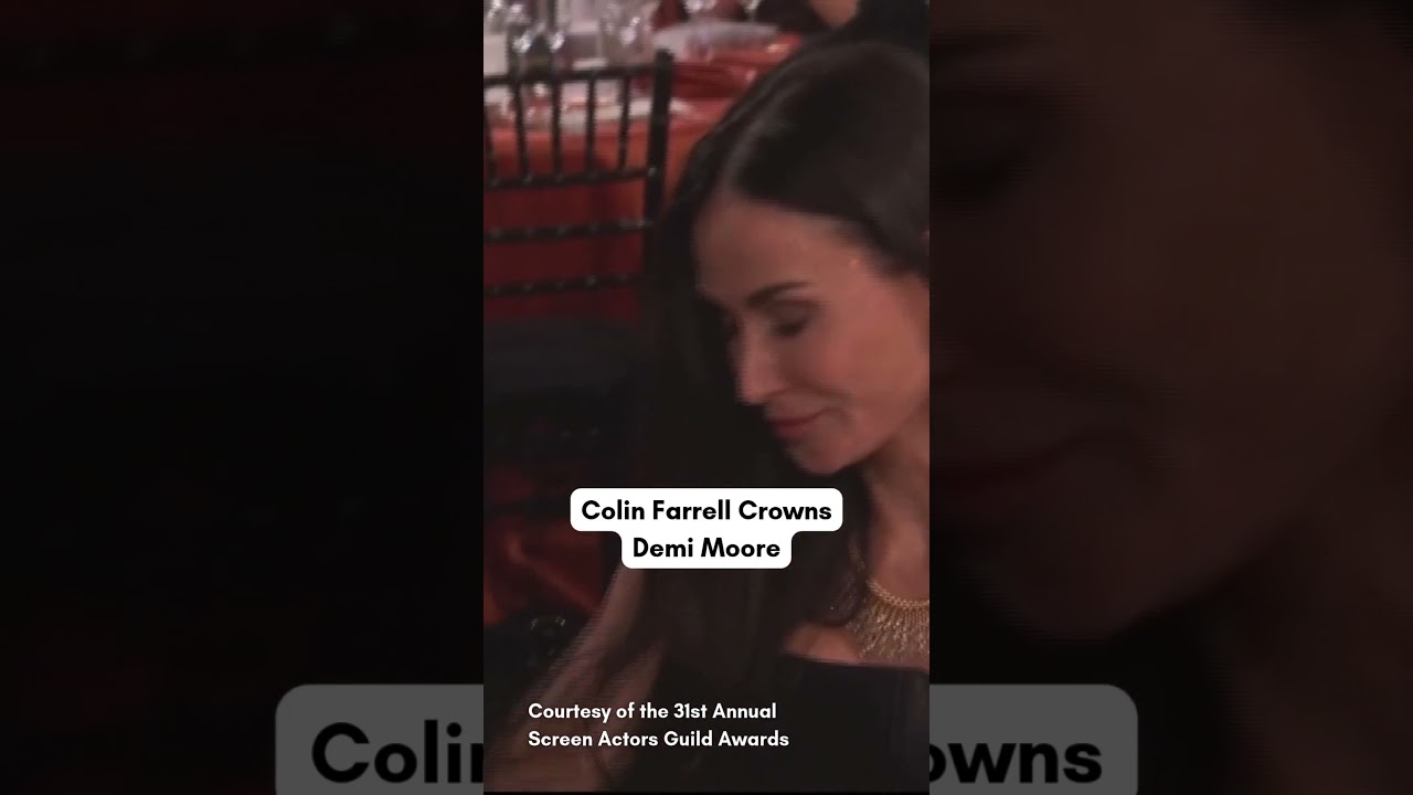 Colin Farrell Crowns Demi Moore at SAG 2025! | AA1G