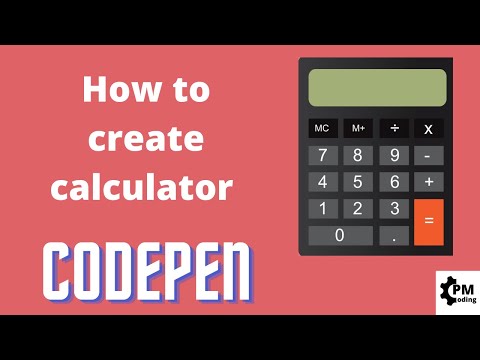 How to create calculator || Codepen ||