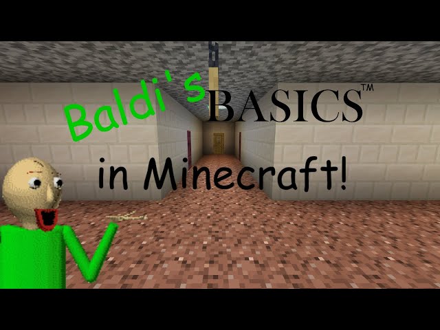 Baldi's Basics Classic Remastered Map in Minecraft | Mineifications ...