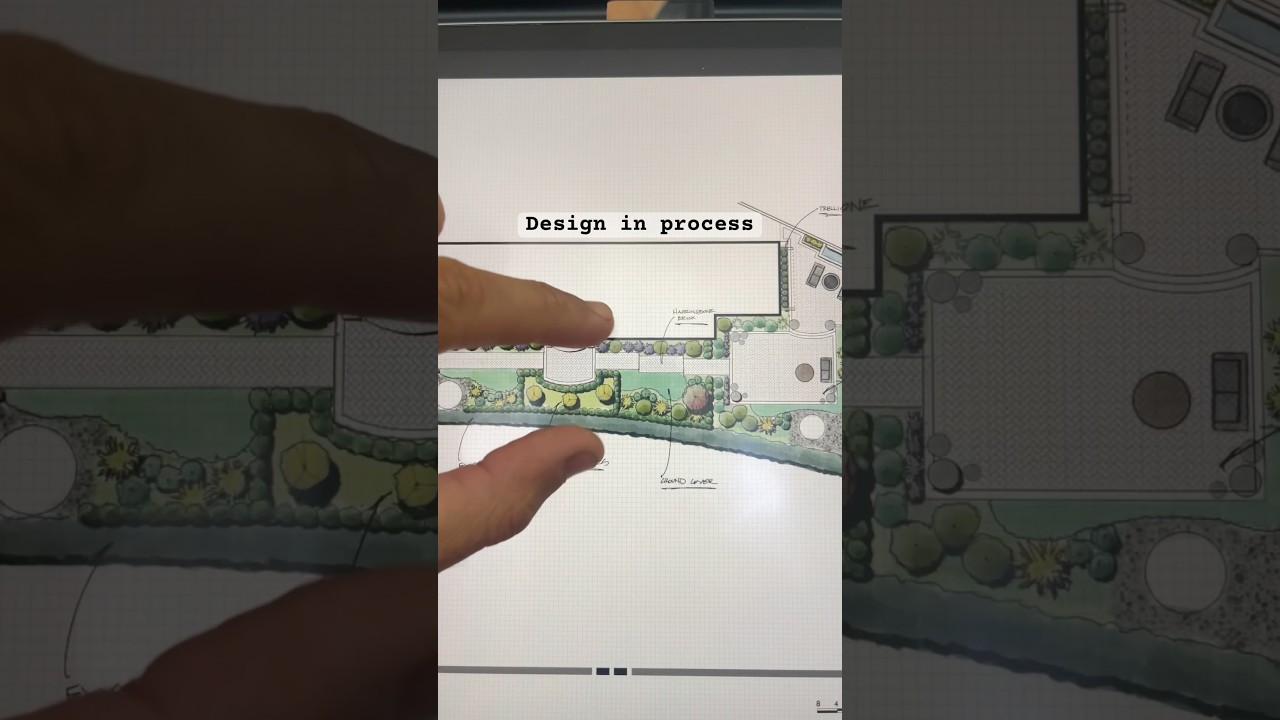 Conceptual landscape plan in process. #landscape #landscaparchitecture #garden #design