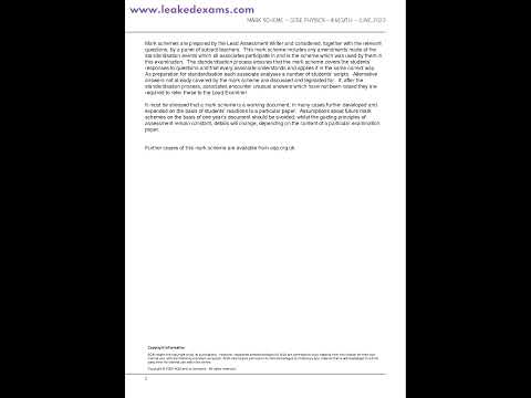 2023 AQA GCSE PHYSICS PAPER 1(8463/1H;HIGHER TIER).