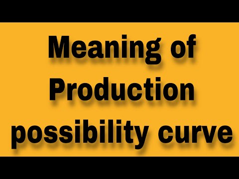 Meaning of ppc | production possibility curve | easy explanation | explain in hindi
