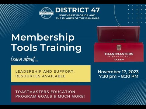 Membership Tools Training