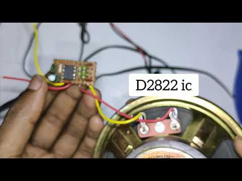 D2822 or TDA2822 Bridge Audio Amplifier