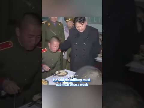 He cares so much about the soldiers. #northkorea #kimjongun #shortsviral