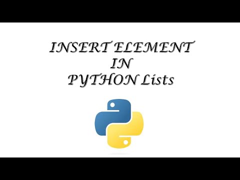 PYTHON TUTORIALS | INSERT ELEMENTS IN PYTHON AT SPECIFIC POSITION | PYTHON FOR BEGINNERS