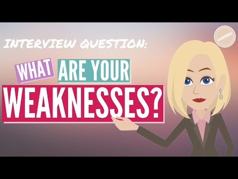 WHAT ARE YOUR WEAKNESSES? STRONG Job Interview Answer in 2020