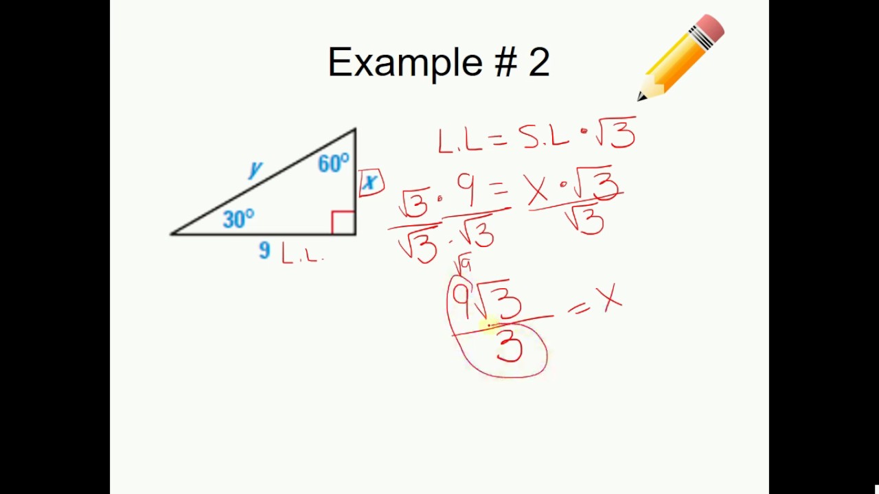 Unit 7:  Special Right Triangles