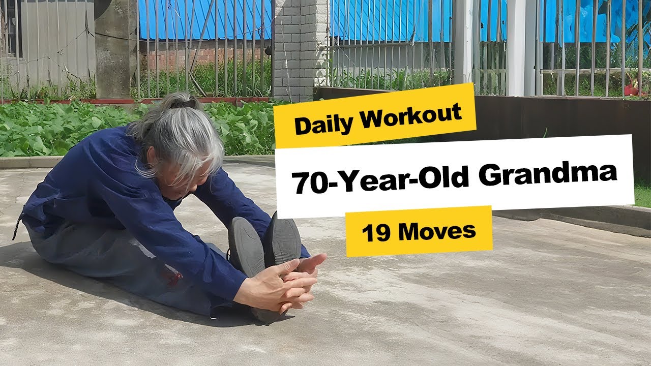 70-Year-Old Grandma Does 19 Daily Exercises to Stay Fit, Burn Fat, and Boost Her Immune System