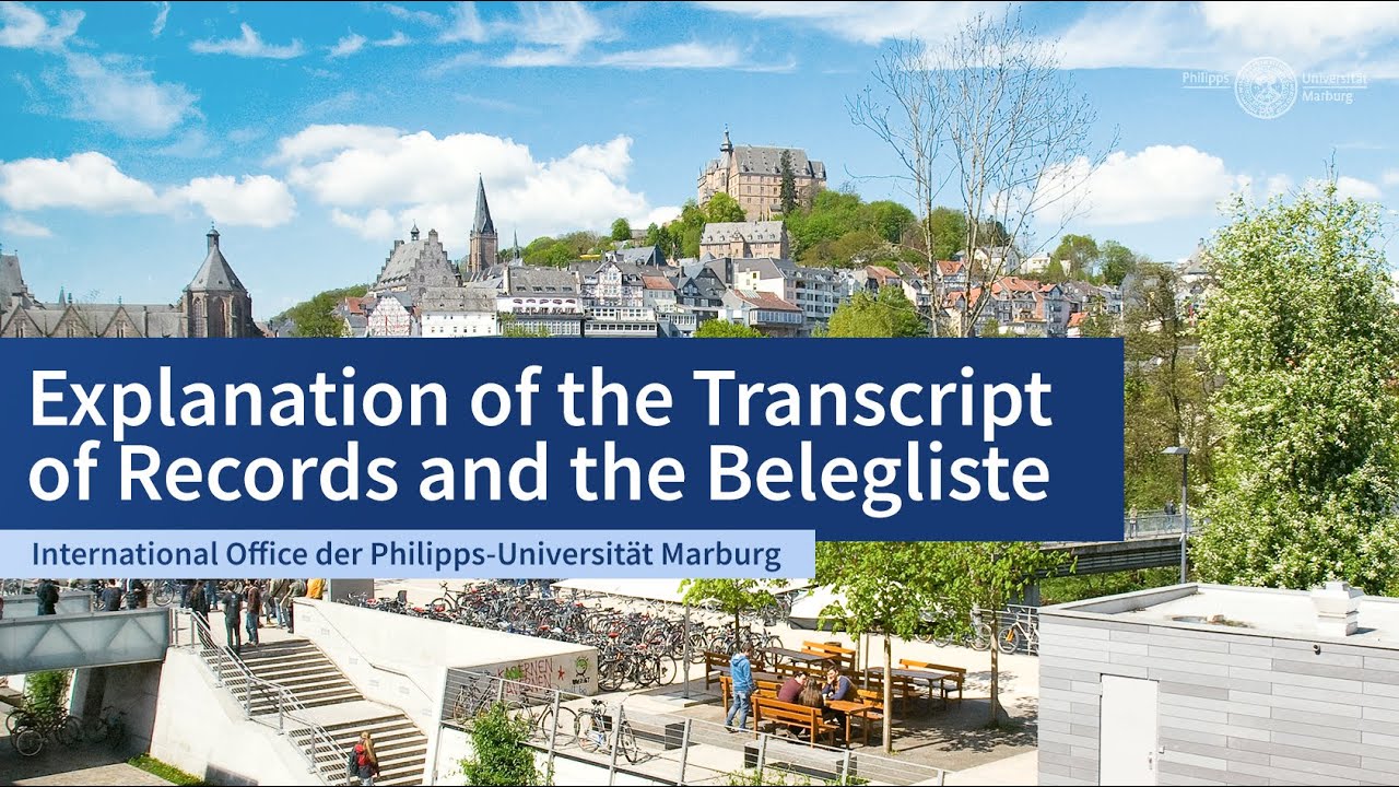 Explanation of the Transcript of Records and the Belegliste