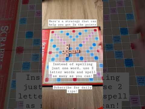 Spell as many words as you can in Scrabble to 2x your points