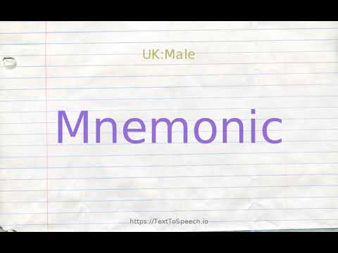 How to pronounce mnemonic