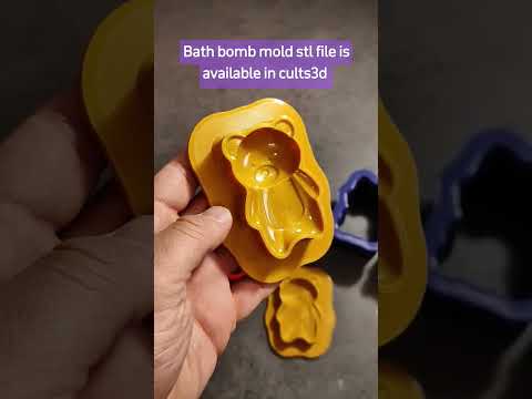 🛀 Bath bomb mold - teddy bear・ STL File for 3D printing・Cults