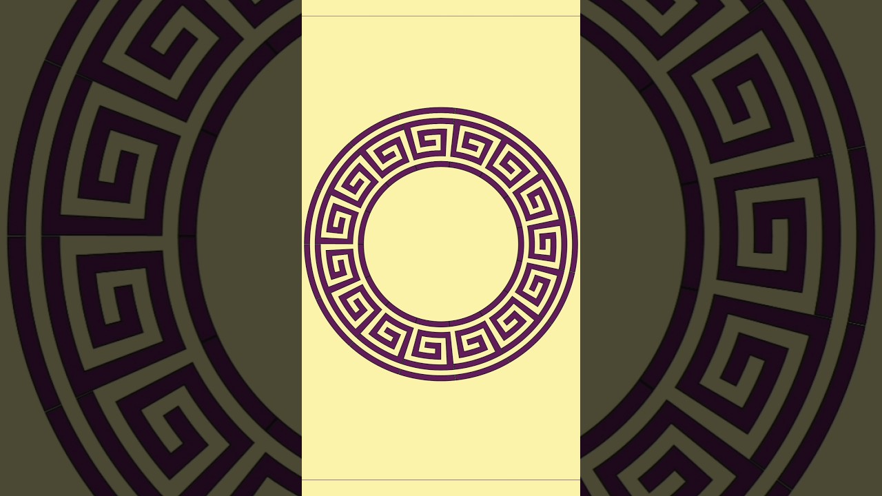 Greek Pattern Design in Adobe Illustrator | Vector Art Design #greek #design #illustrator #art