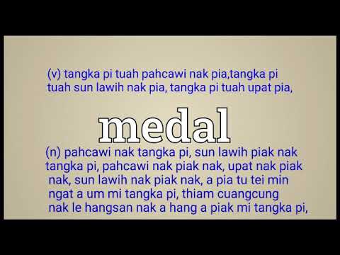 medal meaning in English Ngawn