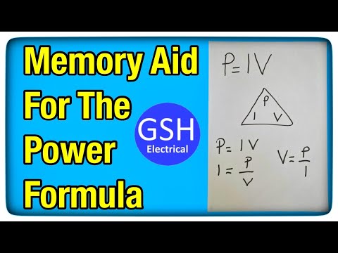 What is the Formula for Power ???? This Trick Will Help you Remember...