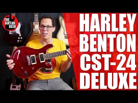 Harley Benton CST-24 Deluxe PRS copy 2018 Cherry Sunburst | Reverb