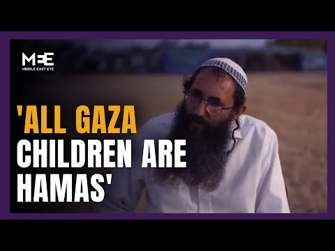 Israeli settler claims Gaza’s children are “terrorists'