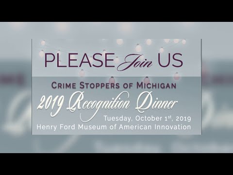 Crime Stoppers of Michigan 2019 recognition dinner