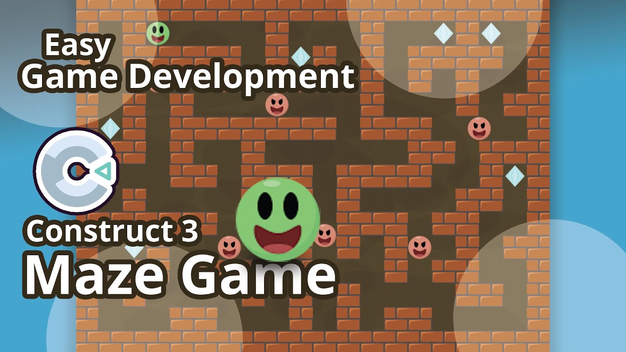 Making Maze Game with Construct 3 - Easy Game Development