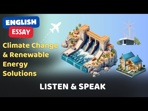 English Essay | Climate Change and Renewable Energy Solutions | English Listening Practice
