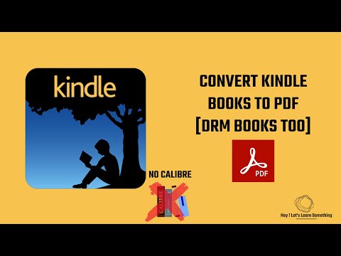 How to convert Kindle Books to PDF - All books including DRM protected | no calibre | Free Software