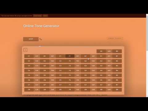 FromTheWeb: Online Tone Generator generate pure tones of any frequency