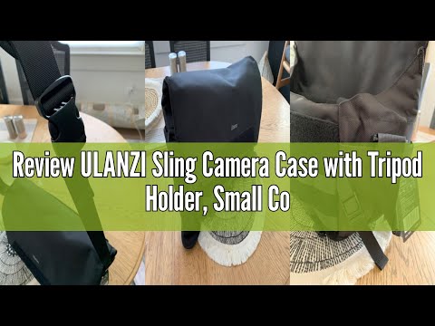 Review ULANZI Sling Camera Case with Tripod Holder, Small Compact Camera Tactical Shoulder Bags for