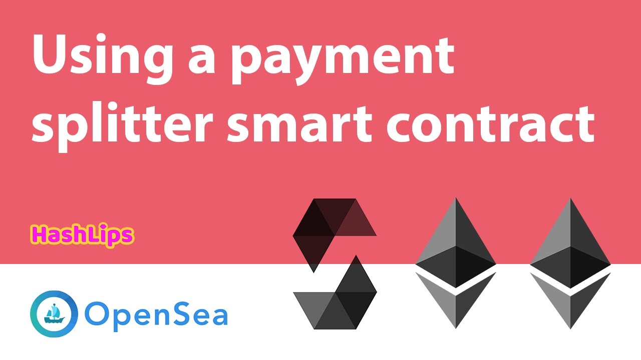 Using a payment splitter smart contract