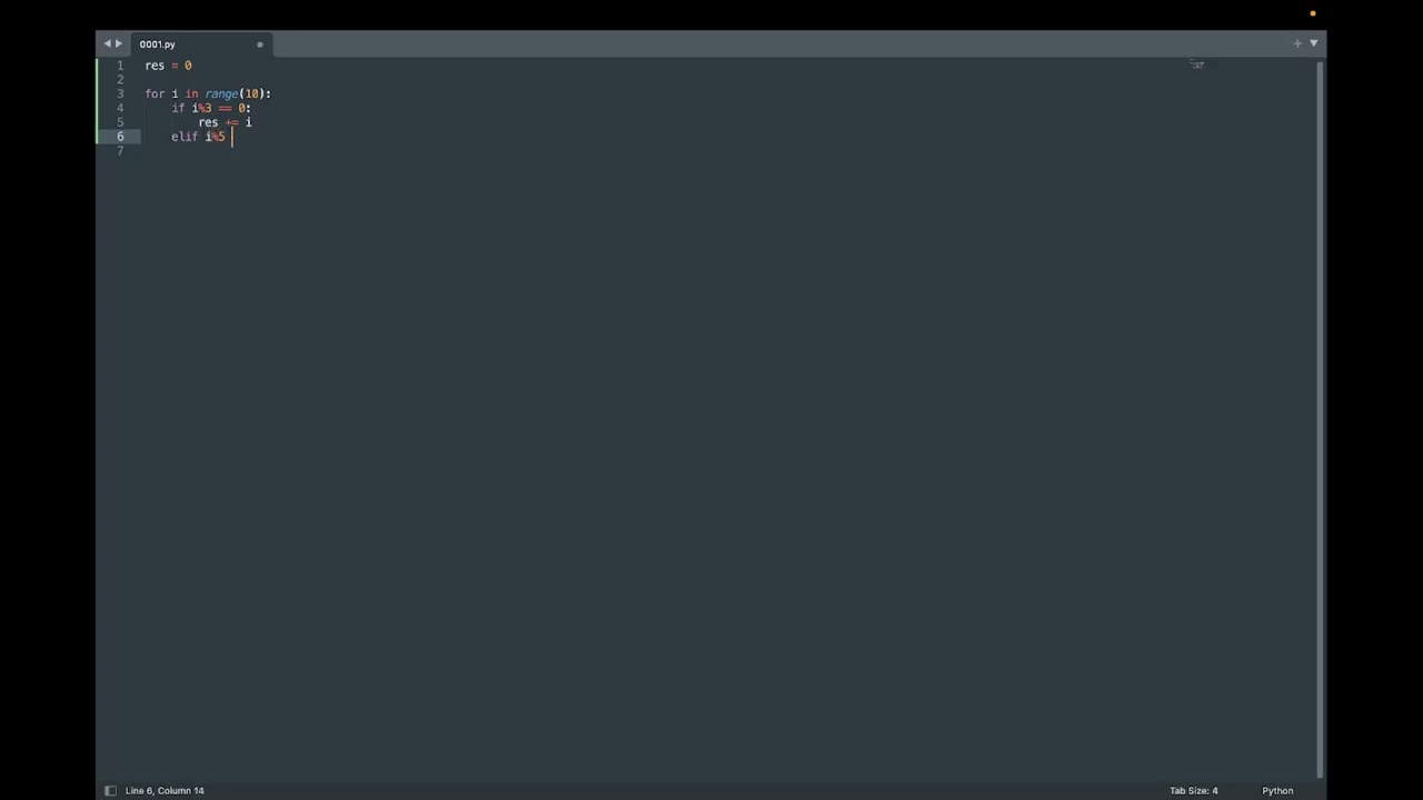 Project Euler. Problem 0001 solved in Python.
