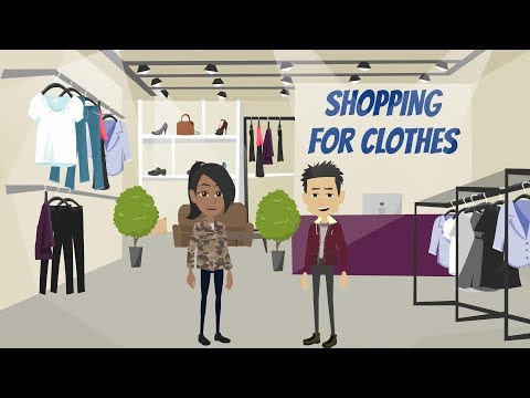 Shopping for Clothes general vocabul…: English ESL video lessons