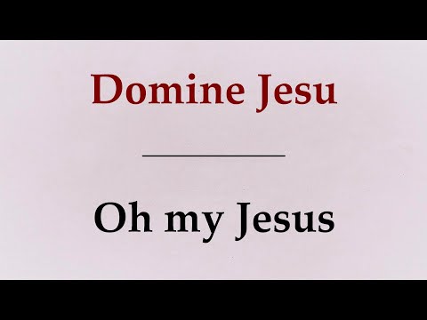 FATIMA PRAYER (Oh my Jesus) in Latin