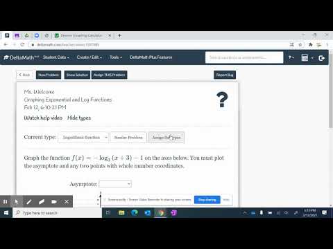 Graphing Exponentials & Logs using Desmos