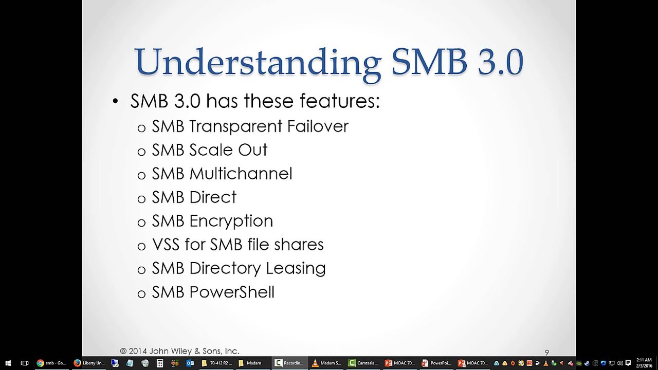 MOAC 70-412 R2 - Chapter 3 - Managing Failover Clustering Roles