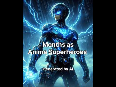 Months as Anime Superheroes #anime #superhero #month #ai #aiart #art #trending #youtube