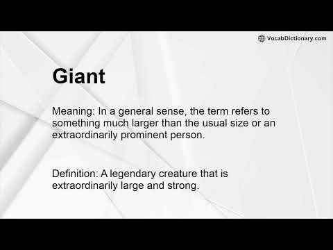Giant Meaning