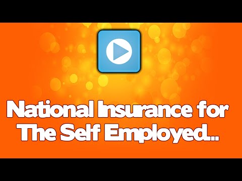 National Insurance for the self employed - basics