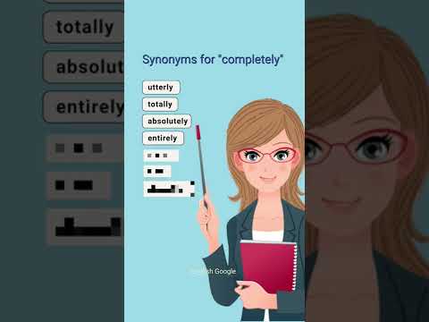 Synonyms for "completely". #vocabulary #english #pronunciation