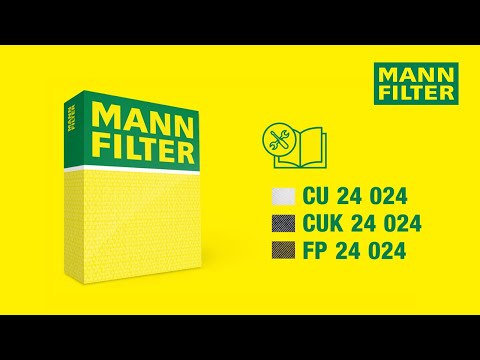 How to change a cabin air filter by MANN-FILTER I CU 24 024 - CUK 24 024 - FP 24 024