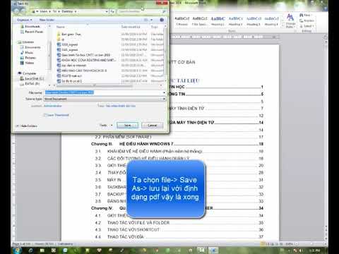 Hướng dẫn chuyển file Word sang pdf đơn giản