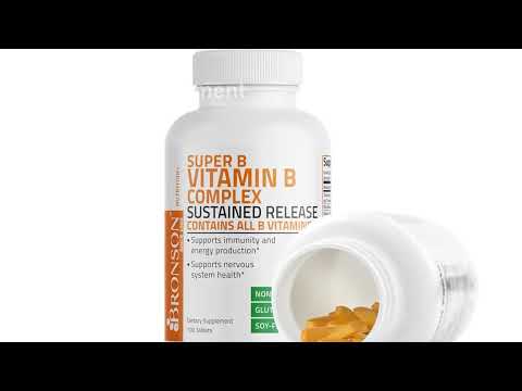 Review Bronson Super B Vitamin B Complex Complete B Vitamins 100 Tablets