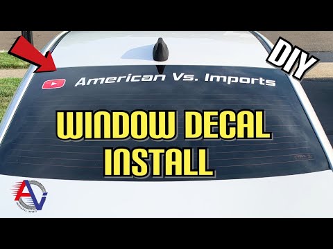 How to Install Window Decal on Your Car | Back Windshield DIY