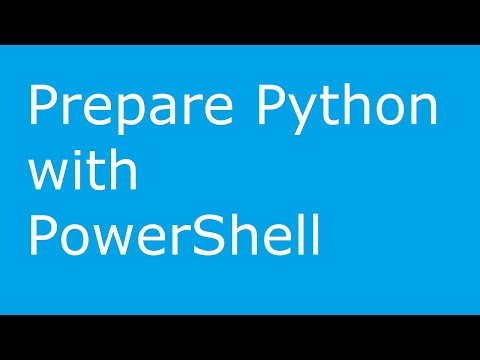 Preparing Python (and IDLE) on Microsoft Windows using PowerShell script
