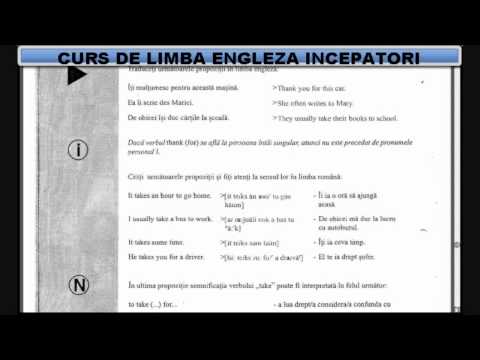 Curs de limba Engleza incepatori (tema+vocabular) - Lectia 4