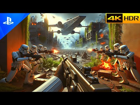 (PS5) BATTLE OF ENDOR | Realistic Immersive ULTRA Graphics Gameplay [4K 60FPS HDR] Battlefront II