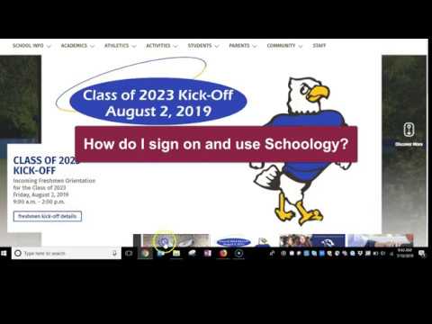 How do I Sign on and Use Schoology