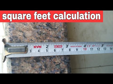 How to convert inch to square feet ! Square feet measurent/ calculation