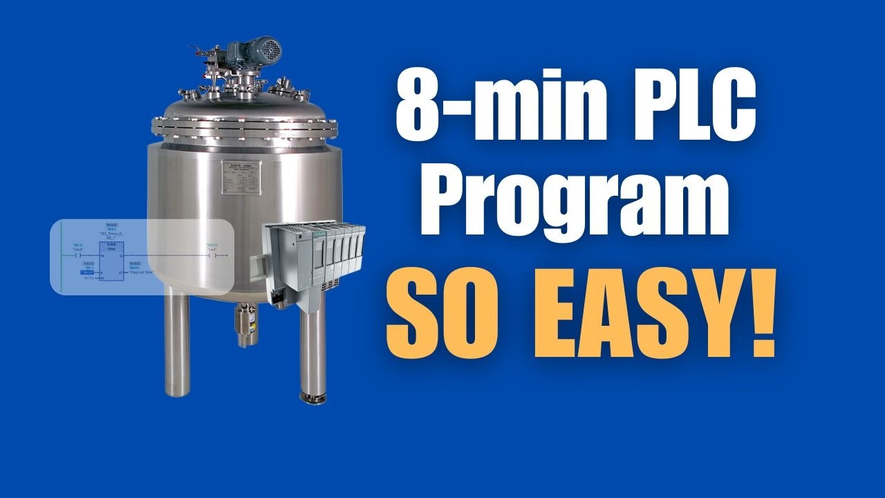 Write Simple Mixing Process PLC Program  in just 8min